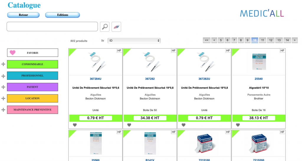 Logiciel de commande – MEDIC'ALL